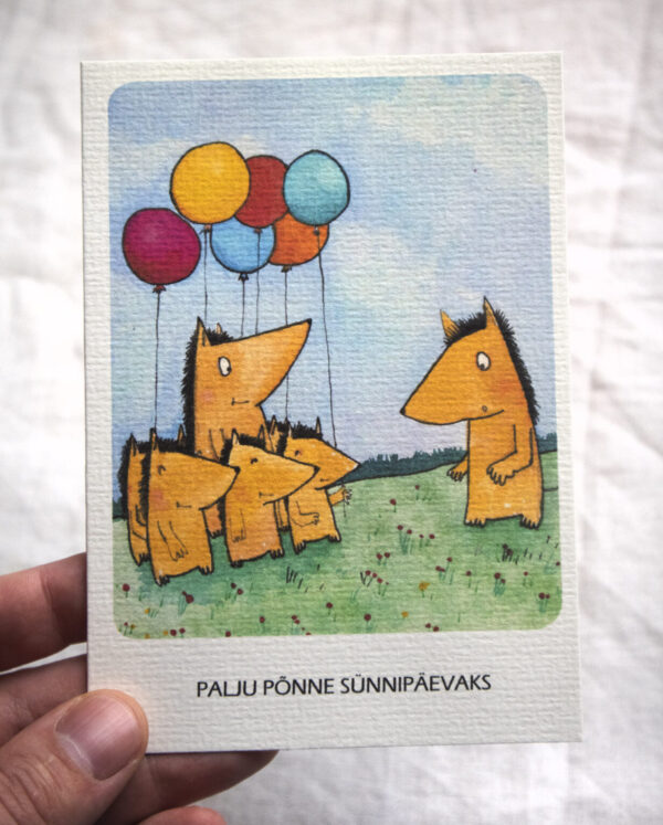 Kaart "Palju õnne sünnipäevaks"